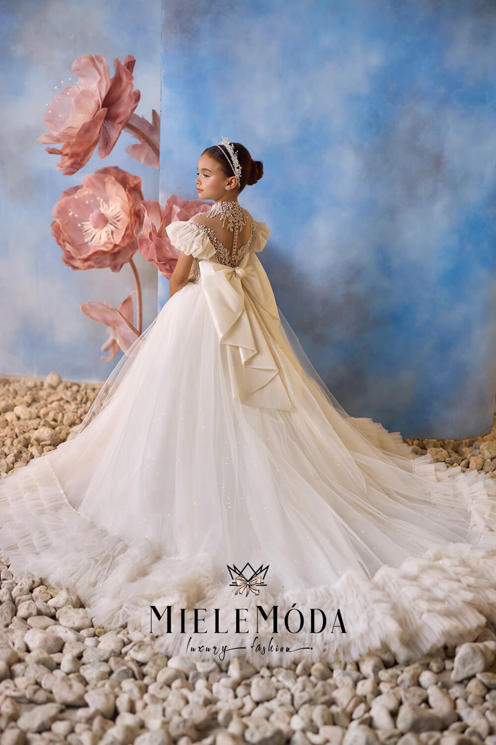 Crystal Twilight Luxury Communion Dress - Miele Moda Luxury Fashion