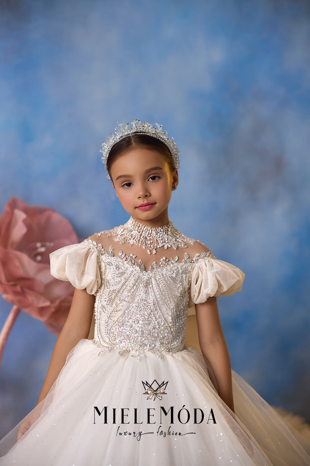 Crystal Twilight Luxury Communion Dress - Miele Moda Luxury Fashion
