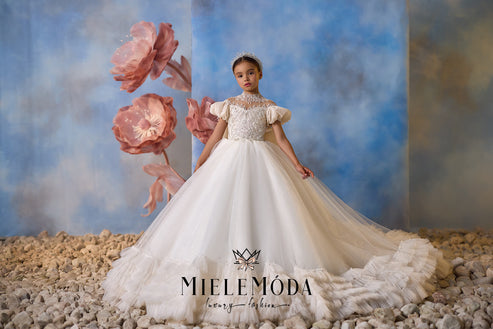 Crystal Twilight Luxury Communion Dress - Miele Moda Luxury Fashion
