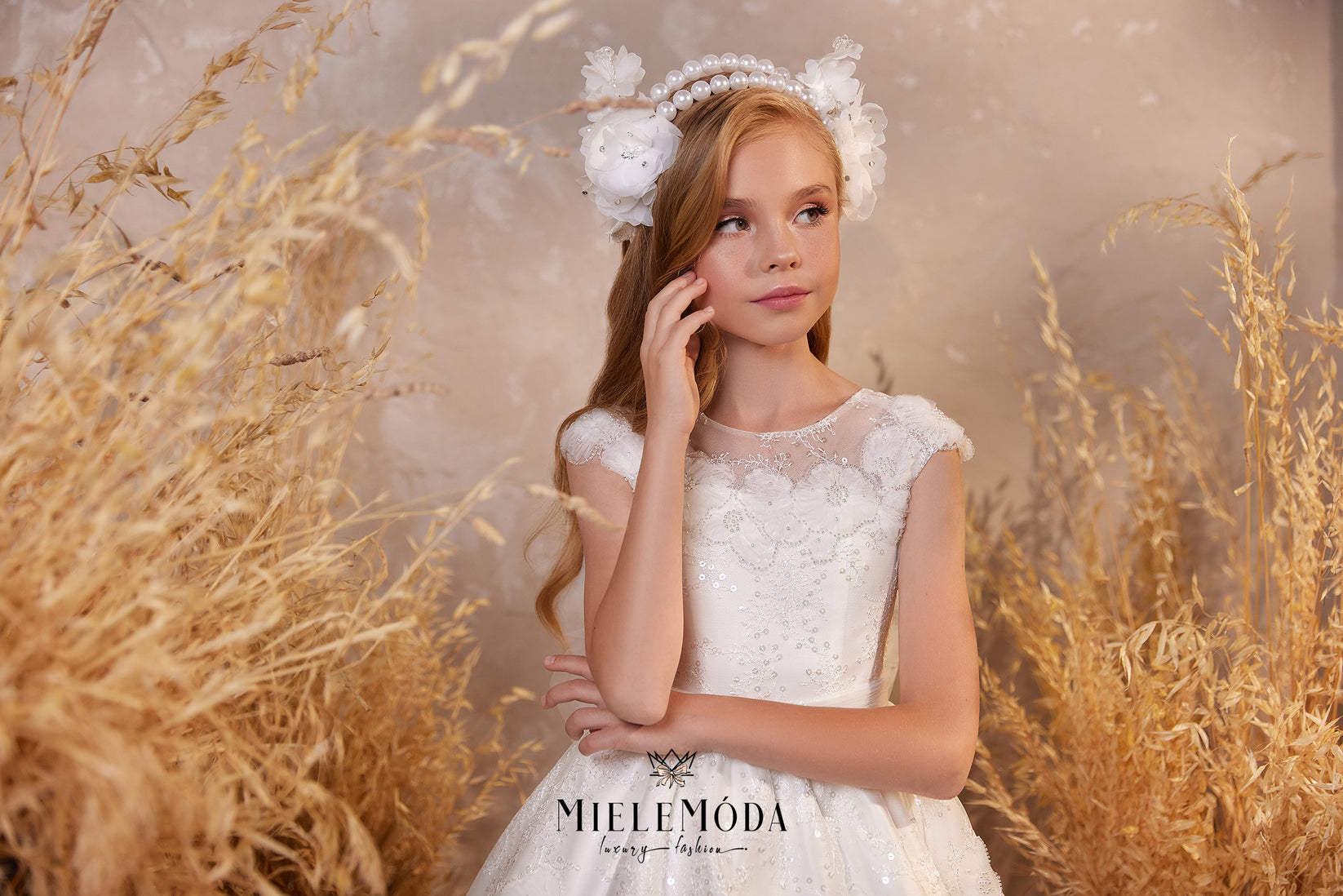 Millaray Couture Flower Girl Communion Dress - Miele Moda Luxury Fashion
