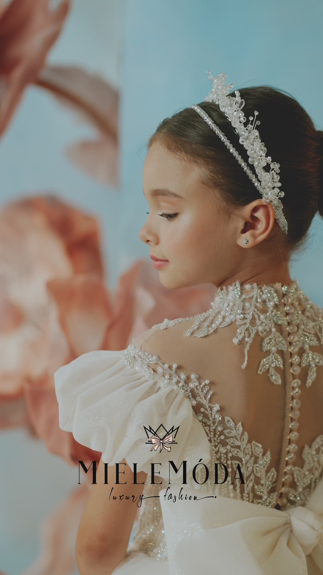 Crystal Twilight Luxury Communion Dress - Miele Moda Luxury Fashion