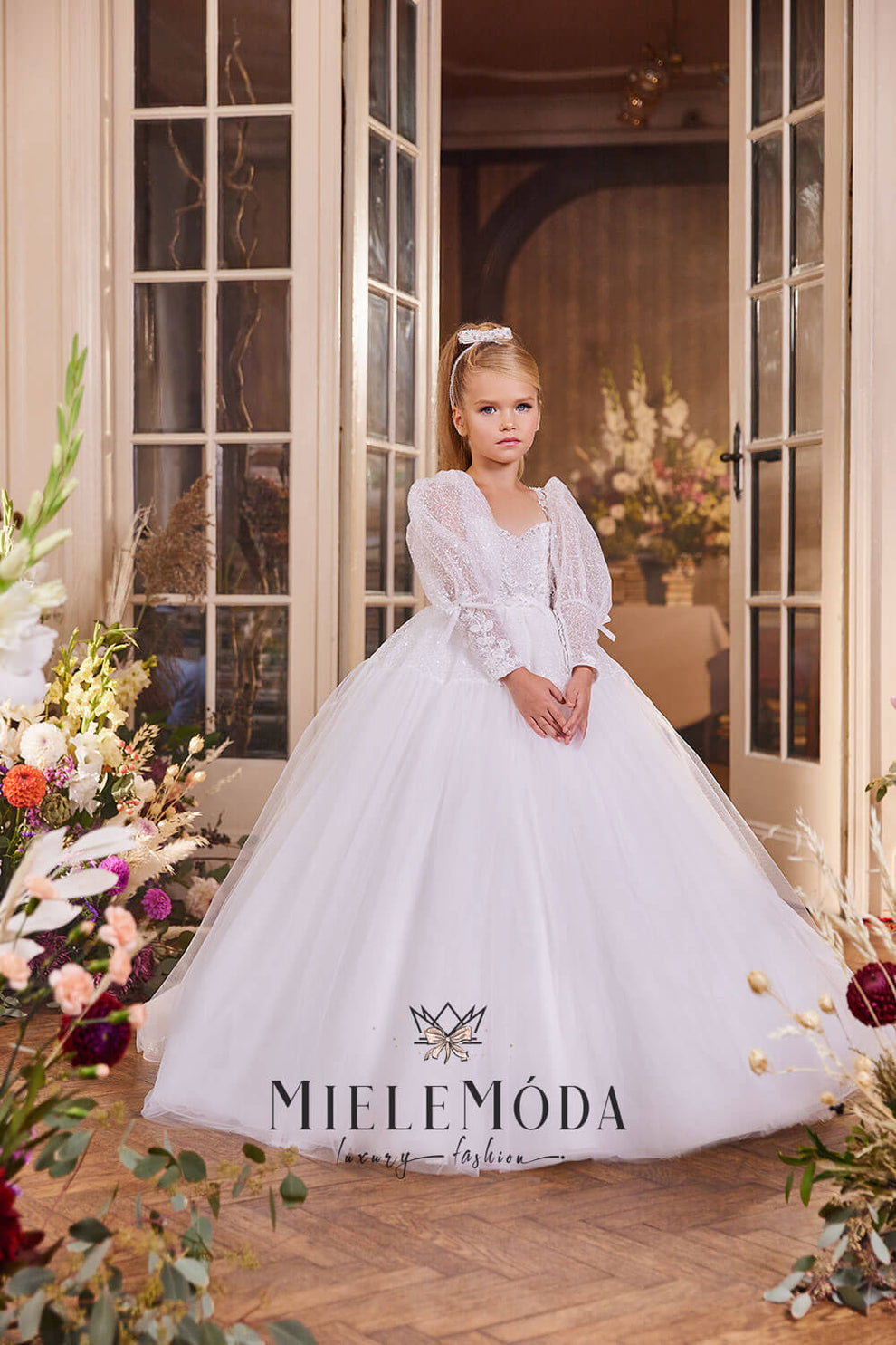 Rada Luxury Couture Flower Girl Dress - Miele Moda Luxury Fashion